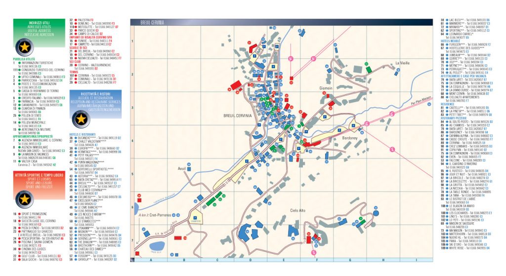 CERVINIA VILLAGE MAP - Cervinia Tourist Office