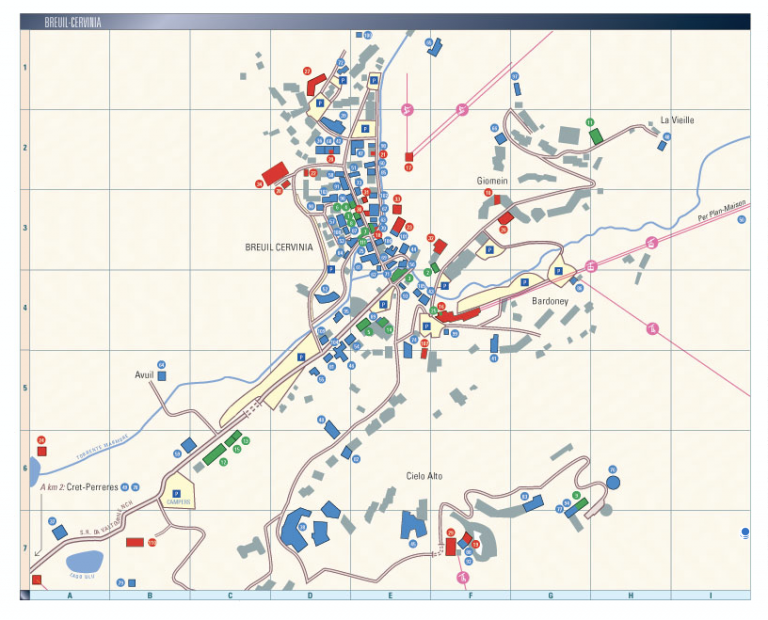 Village Map - Cervinia Tourist Office